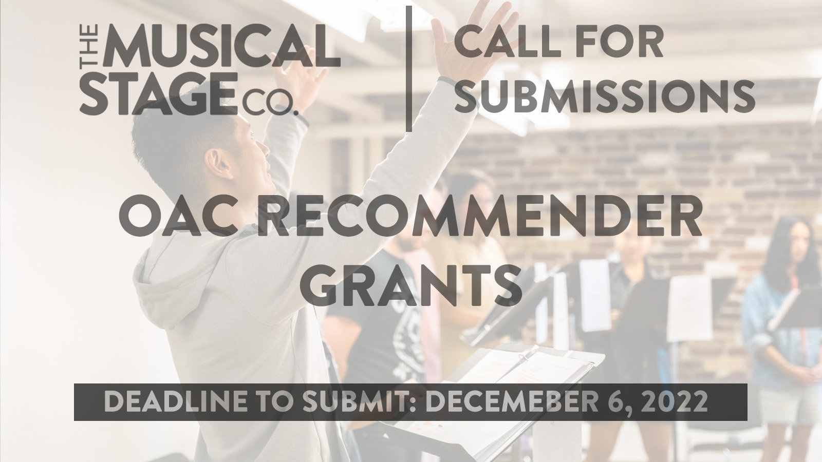 OAC: RECOMMENDER GRANTS – The Musical Stage CompanyThe Musical Stage ...