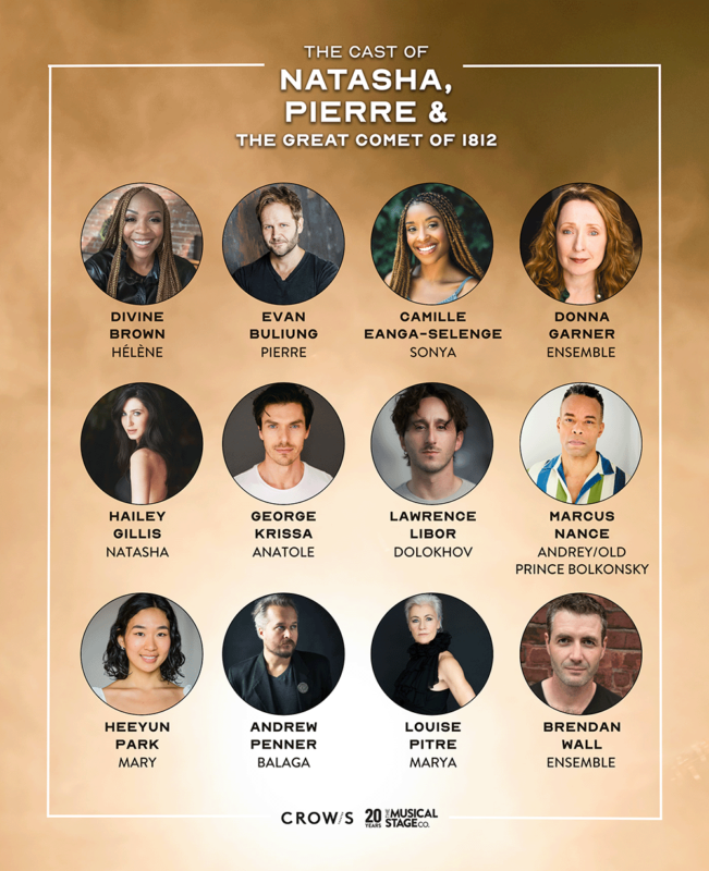 ANNOUNCING THE CAST OF NATASHA, PIERRE & THE GREAT COMET OF 1812 – The Musical Stage CompanyThe ...